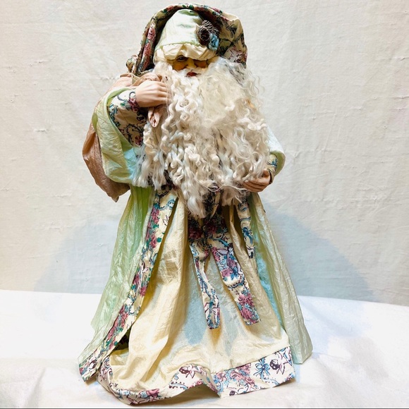 Heritage Mint Ltd. | Holiday | Heritage Mint Santa Pastel And Floral Clothing And Bag 8 Tall ...